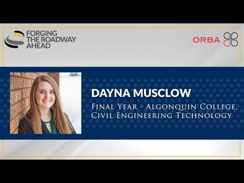 2020 ORBA Joe Bunting Scholarship Recipient | Dayna Musclow, Algonquin ...