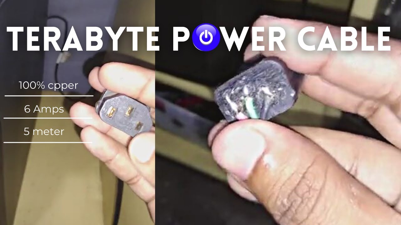 How To Repair a Computer Power Cable (100% Fix) || Power Cable Damage ...
