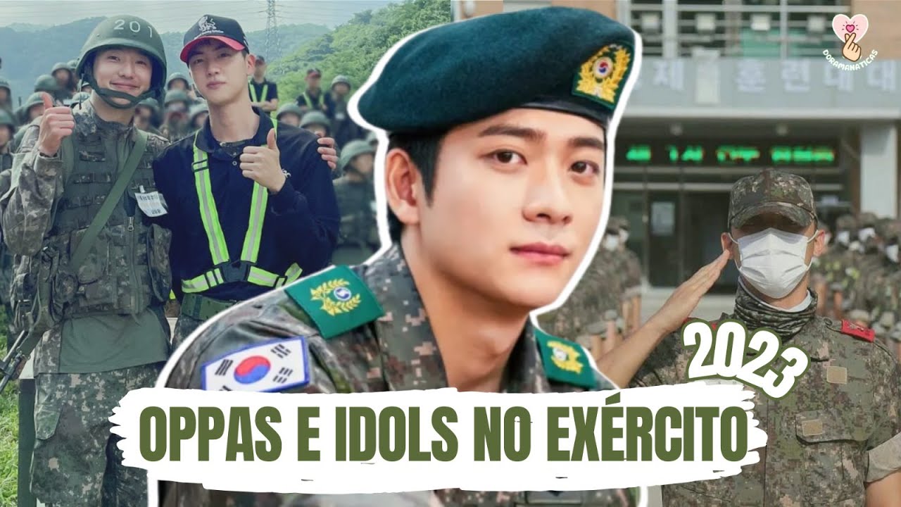 ATORES E IDOLS COREANOS QUE VÃO PARA O EXÉRCITO ESTE ANO + QUAL OPPA JÁ ...