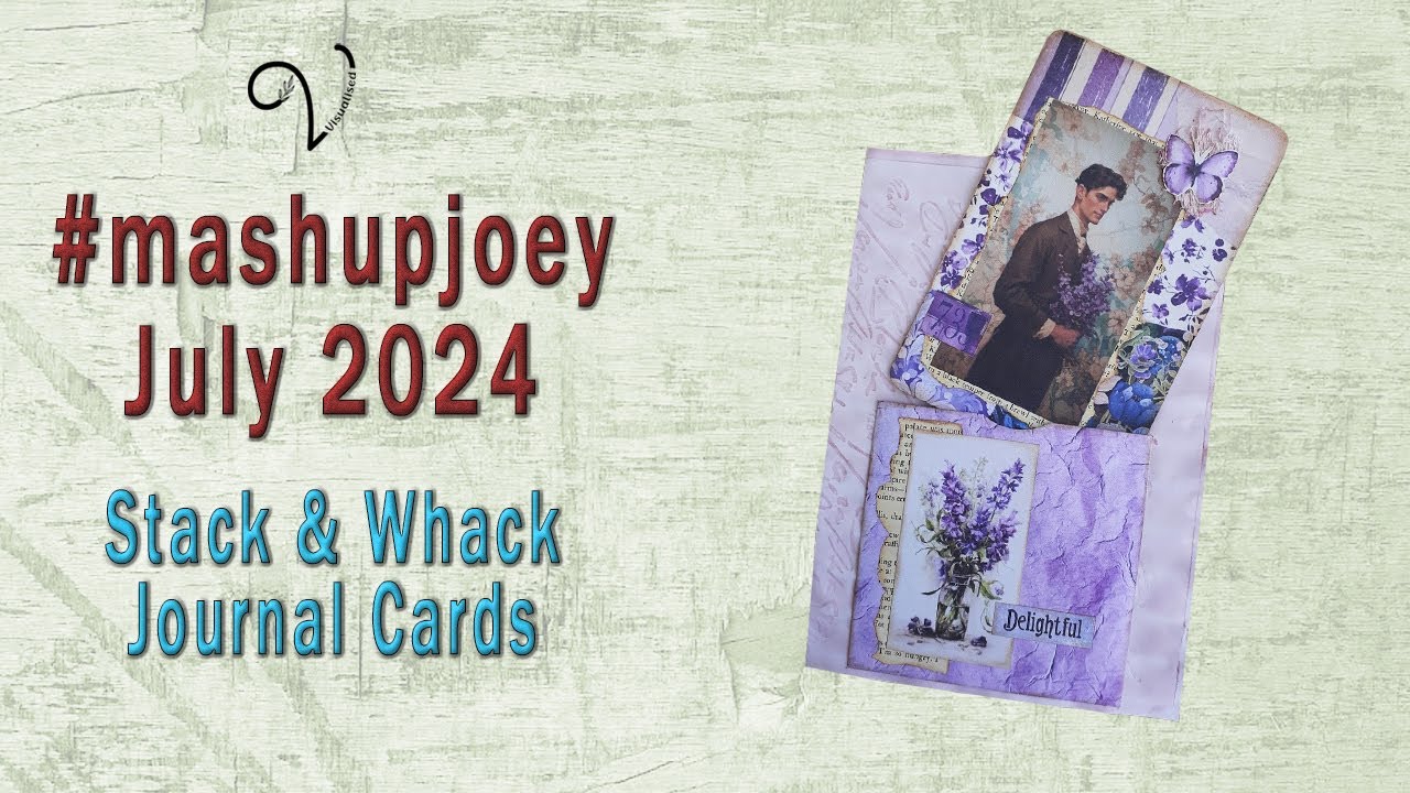 #mashupjoey Purple Passion Stack and whack journal cards - YouTube