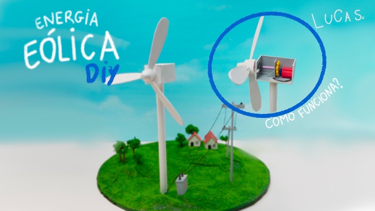 COMO FAZER MAQUETE DE ENERGIA EÓLICA | DIY - YouTube