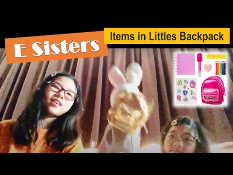 Sisters Eme & Ede 💖 with their Real Littles Backpacks