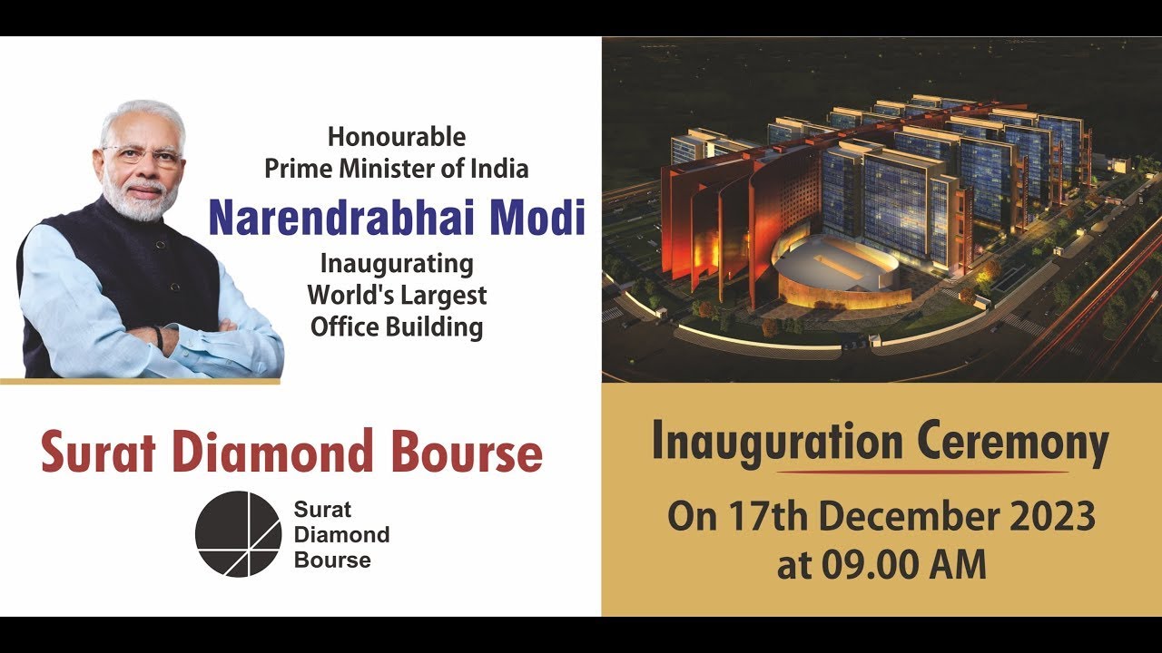 🔴 LIVE | Inauguration Ceremony | Surat Diamond Bourse | World's Largest ...