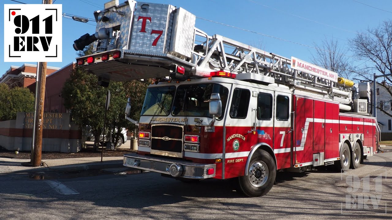 Manchester Fire Truck Responding | Truck 7 - YouTube