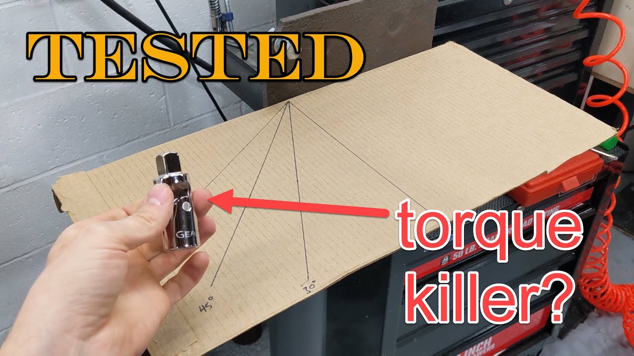 Tested: Do Universal Joints affect Torque Applied to a Fastener? - YouTube