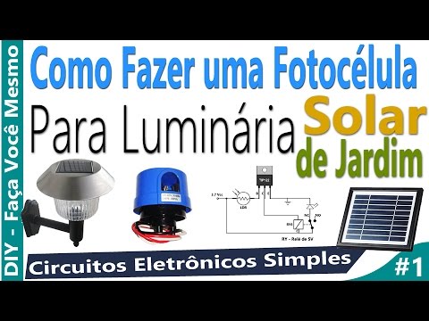 Como Fazer Fotocélula de 3,7 Volts para Luminária Solar de Jardim - YouTube