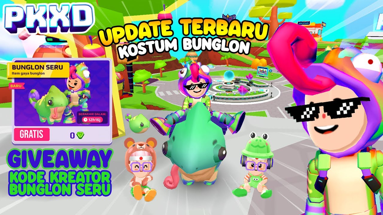 KOSTUM DAN PET BUNGLON LUCU DI PK XD !! GIVEAWAY KODE KREATOR !! - YouTube