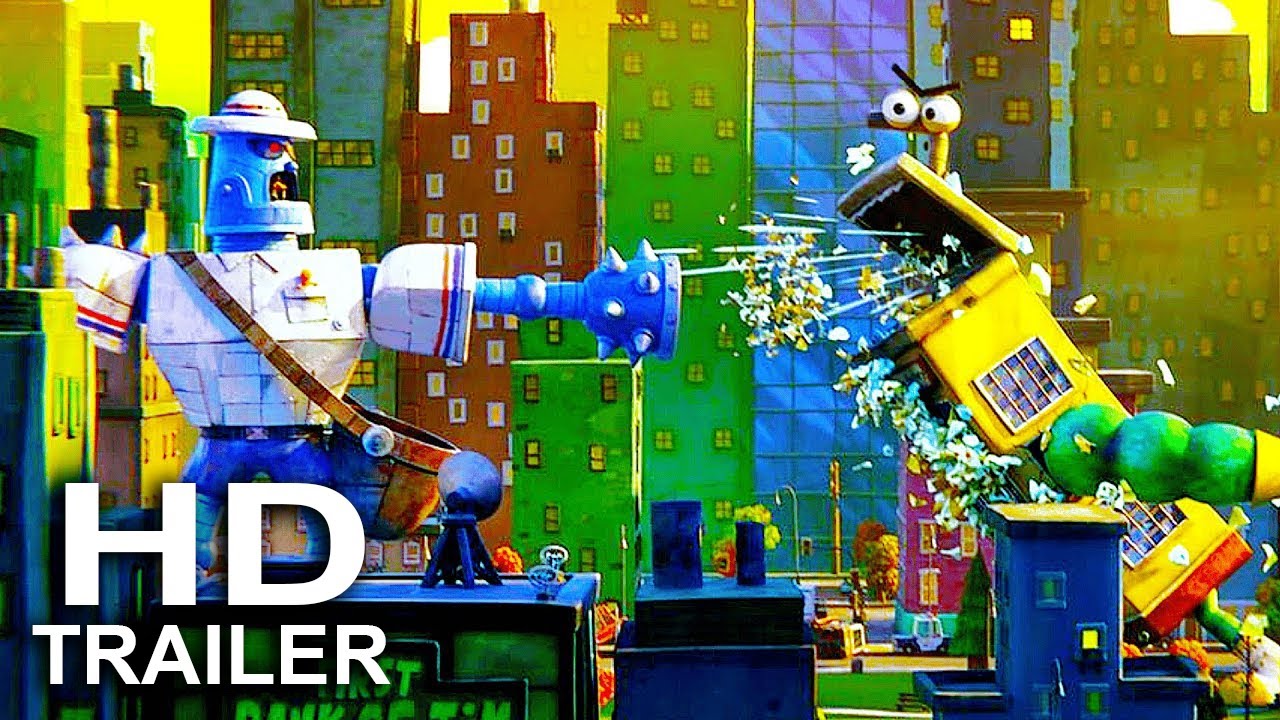 DOG MAN "Mecha Mail Man Vs Living Spray Factory Fight Scene" Trailer ...