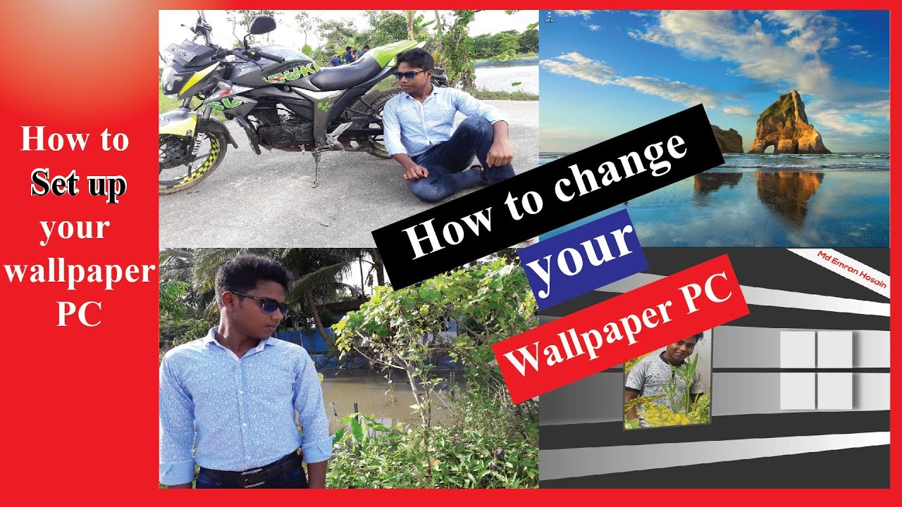 Wallpaper Change, How to change your wallpaper PC, How to setup your ...