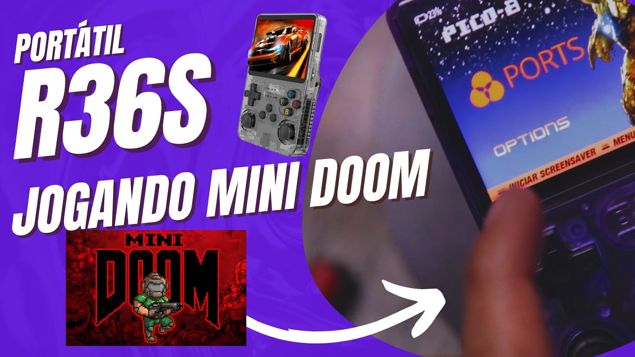 MINI DOOM - PORTÁTIL R36S (INSTALAÇÃO) #r36s #portatil #MINIDOOM - YouTube