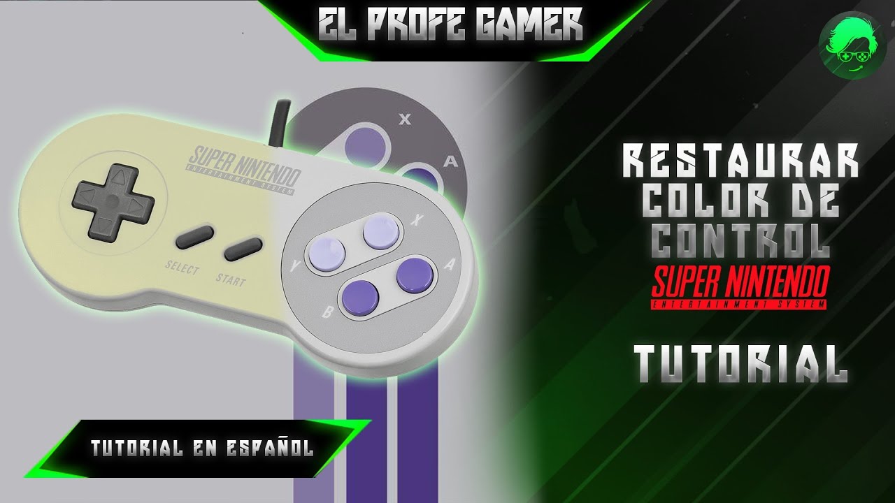 Tutorial: Restauración de color de control de Super Nintendo - YouTube