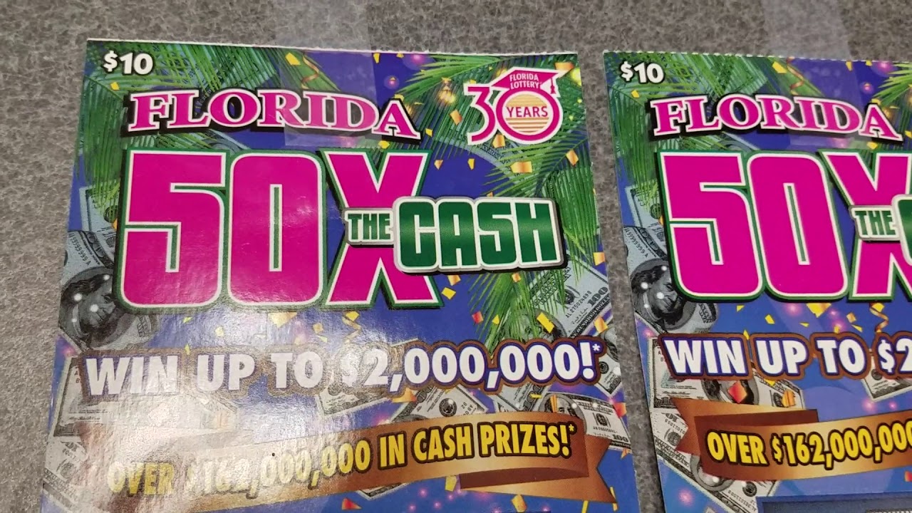 2 - 50x The Cash - Florida Lottery Scratch Off Ticket - YouTube