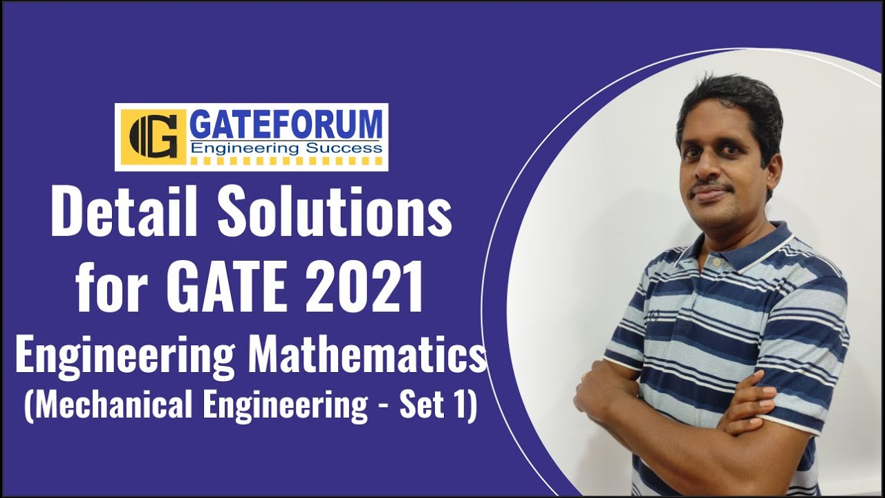 GATE'21 Question Paper Discussion I Engineering Mathematics I ...