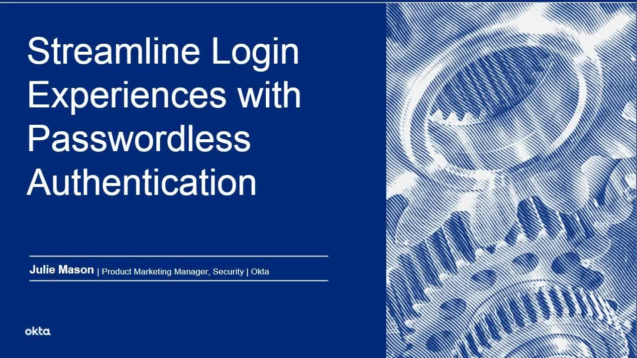 Streamline Logins with Passwordless Authentication - YouTube