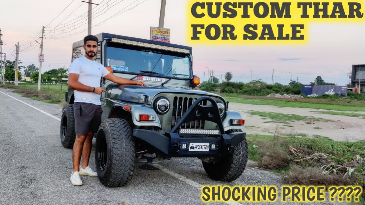 Fully Modified THAR For Sale,Sunroof,Monster Tyres,Custom Lights ...