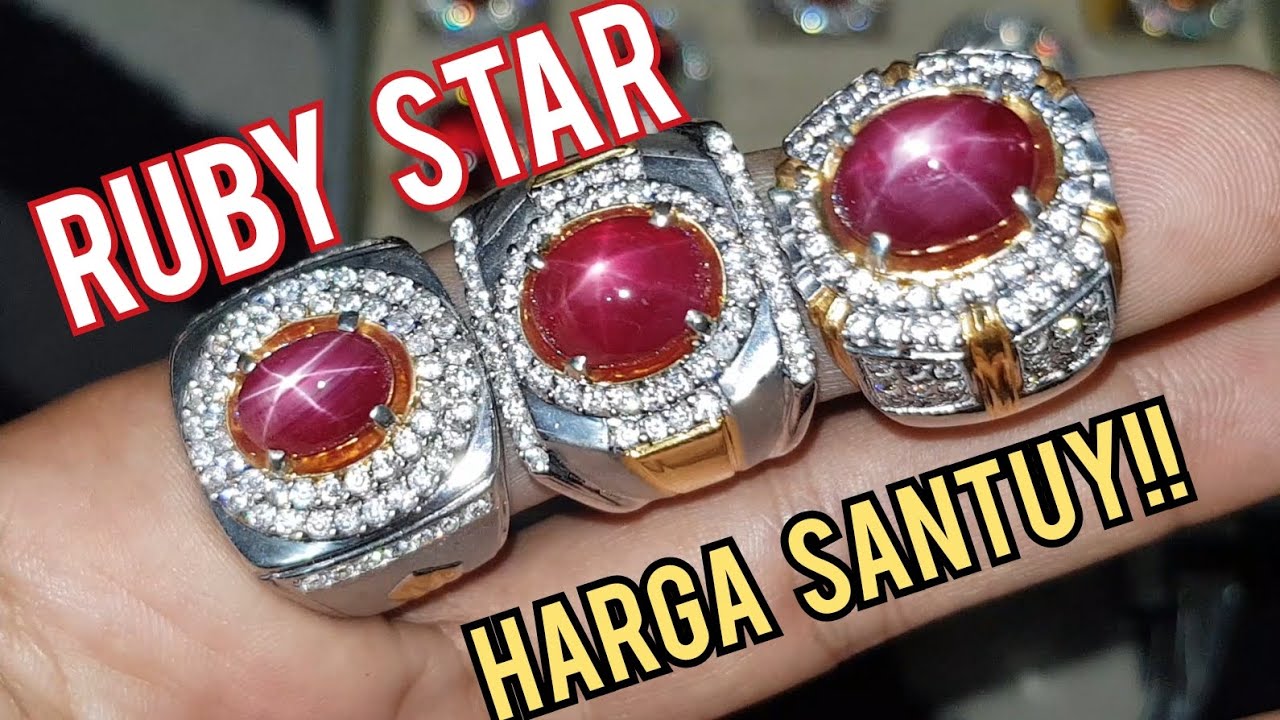 3 batu ruby star harga dibawah 5 juta! - YouTube