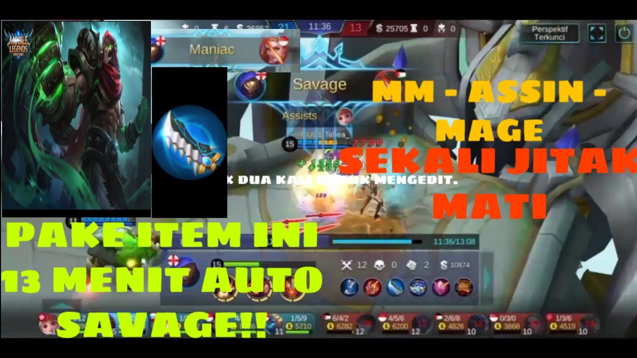 Aldous pake item || Raptor Machete || ngga ada obat damage nya auto ...