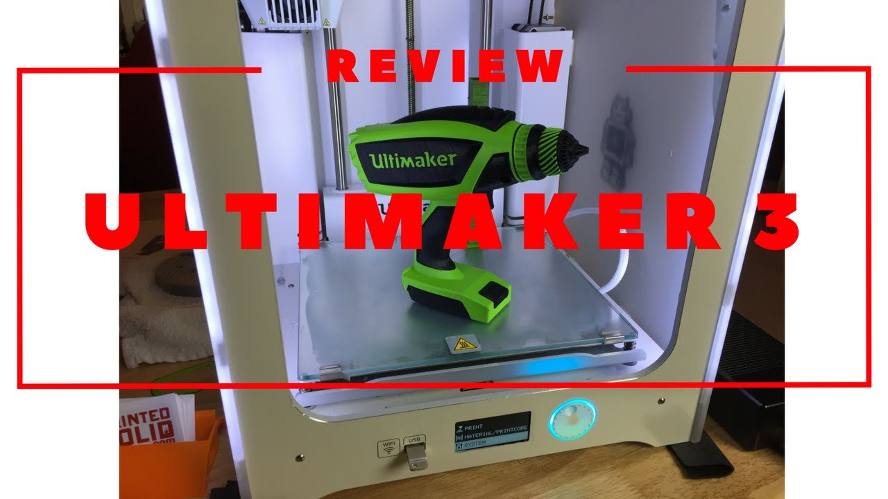 Ultimaker 3 Dual Extruder 3D Printer Review! - YouTube