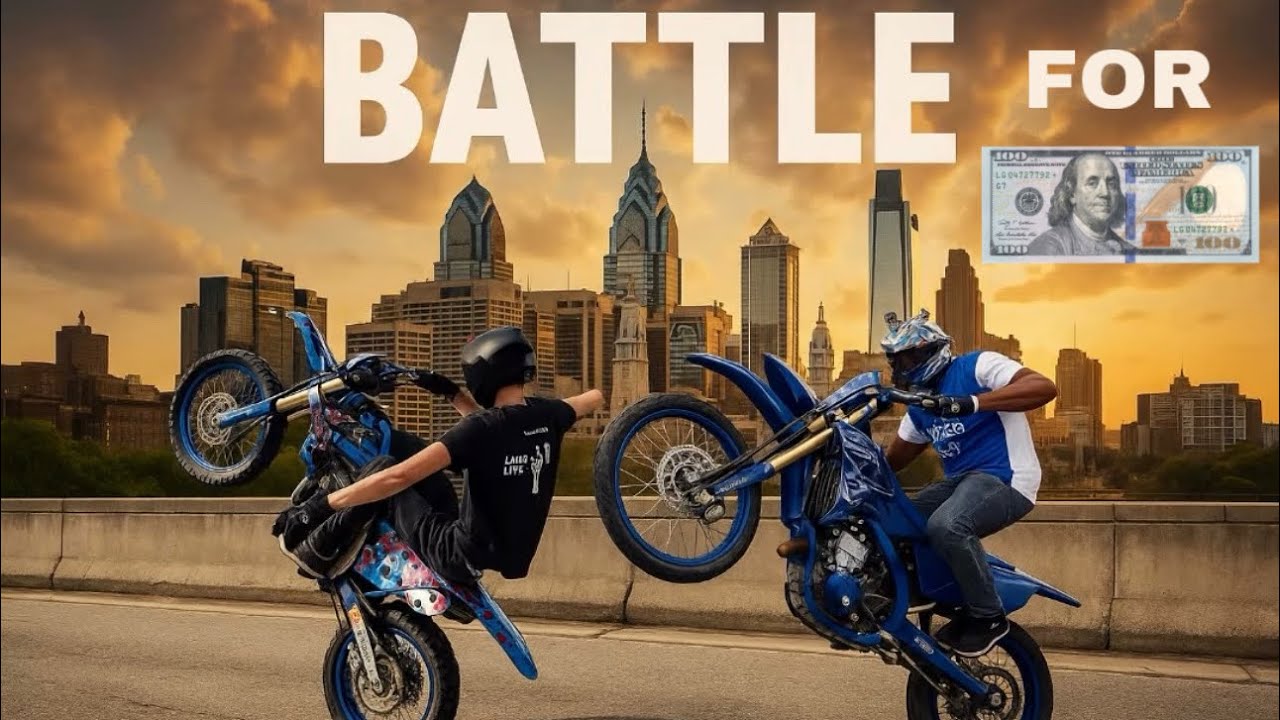ONEWAY STEPHAN VS SOB RU YZ125 WHEELIE BATTLE FOR $100 ! - YouTube