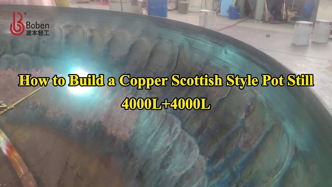 How to build a copper scottish style pot still 4000L+4000L?#distillery ...