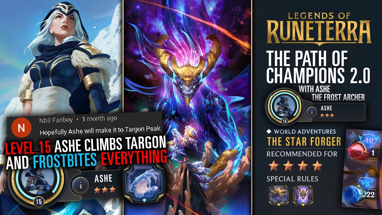 ICE, ICE BABY! LEVEL 15 ASHE FROSTBITES EVERYTHING | 4 Star Targon ...