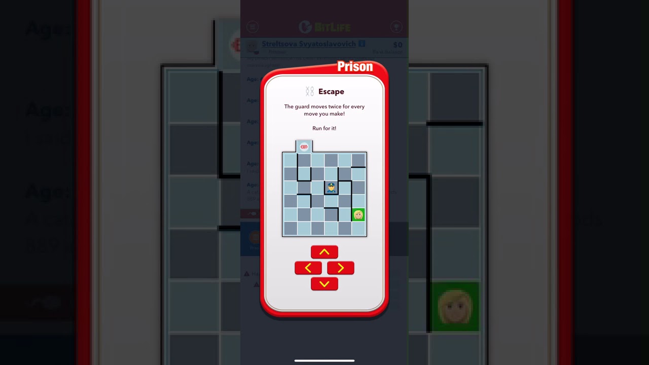 How to escape prison on Bitlife - 6x6 (medium prison) - YouTube
