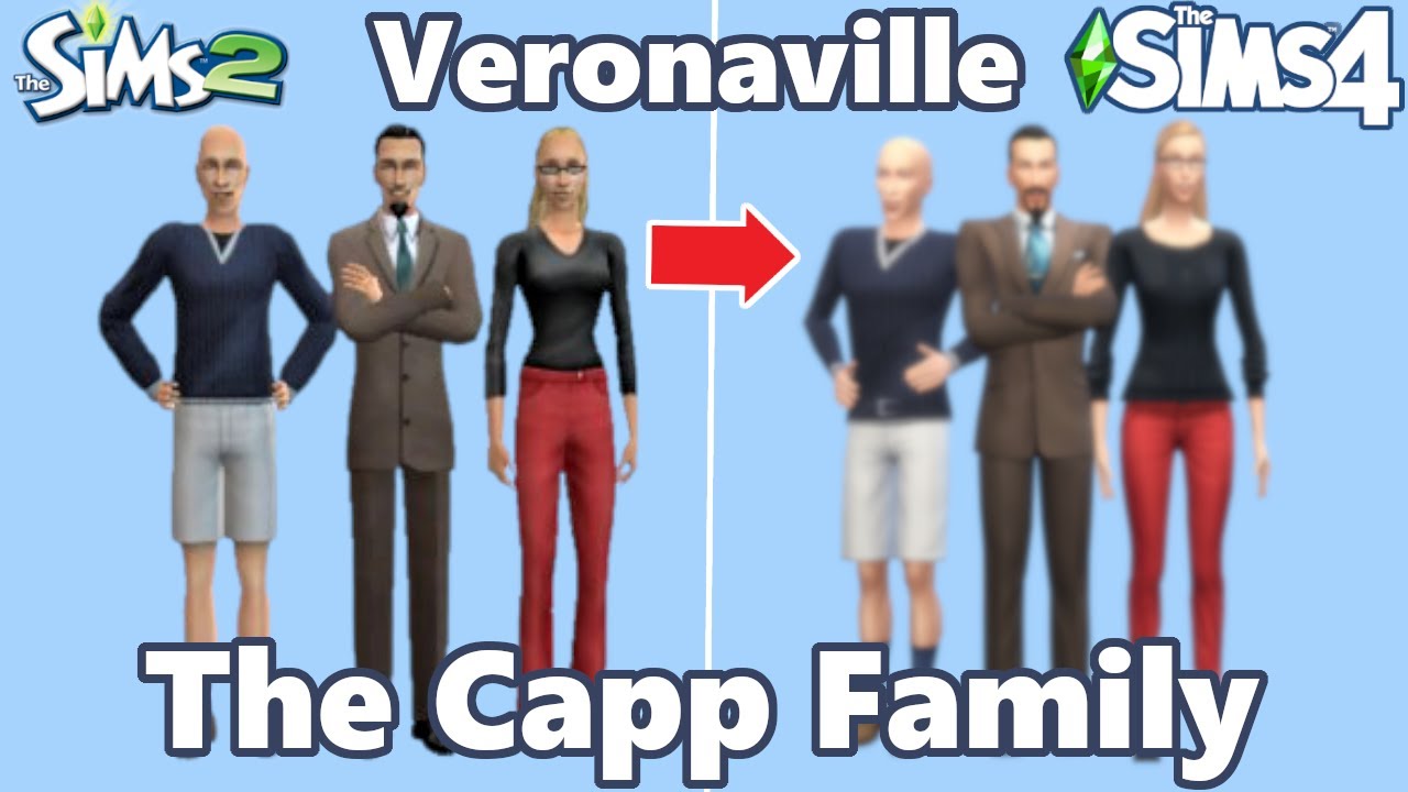 SIMS 2 REGAN CAPP FAMILY in SIMS 4 💙 (Family Bin family) | Recreating ...