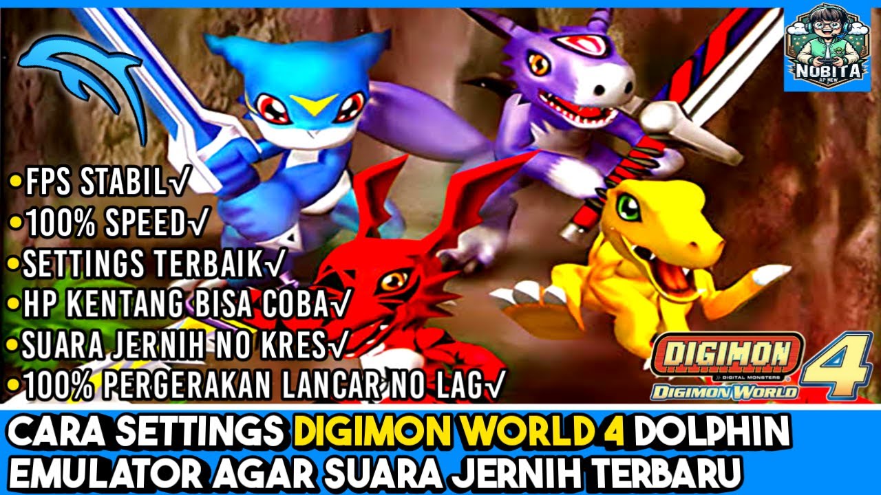 BARU CARA SETTINGS GAME DIGIMON WORLD 4 DOLPHIN EMULATOR AGAR TIDAK LAG ...