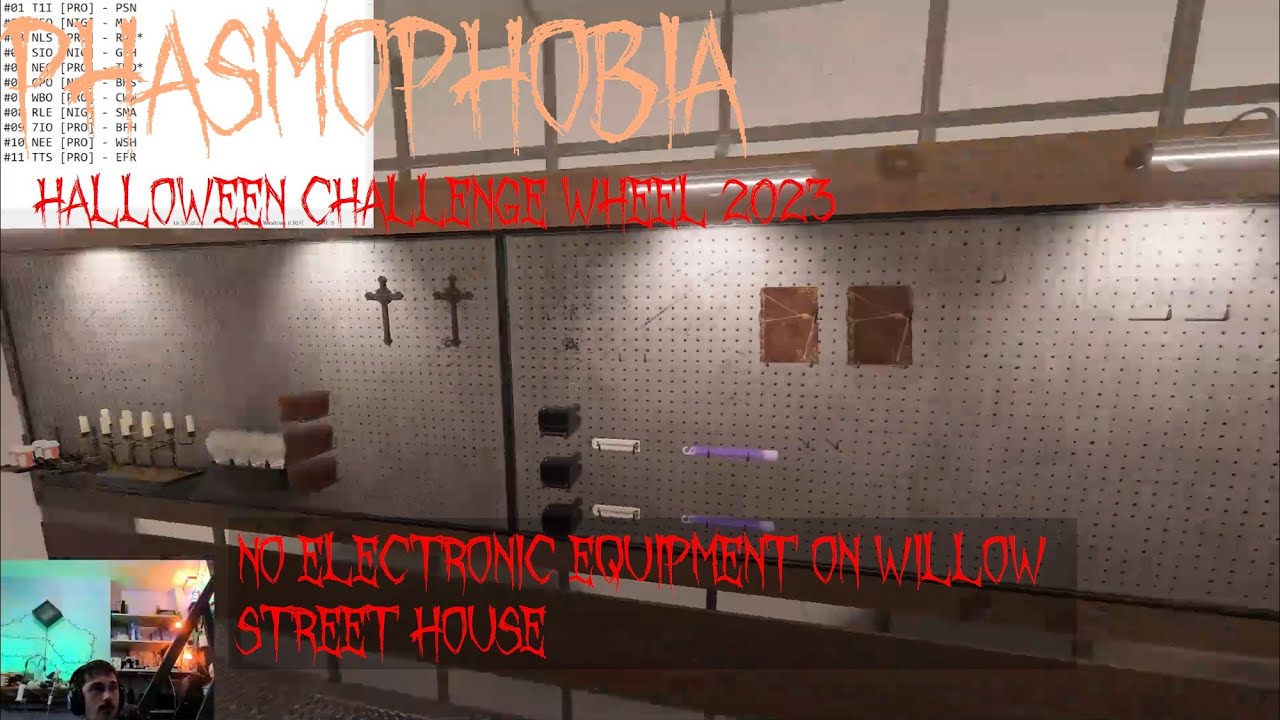 Phasmophobia Halloween Challenge Wheel 2023 - No Electronic Equipment ...