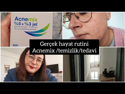 ACNEMİX TEDAVİM/CİLT BAKIM RUTİNİM? MERDİVEN TEMİZLİĞİ+MAKARNA 🍜