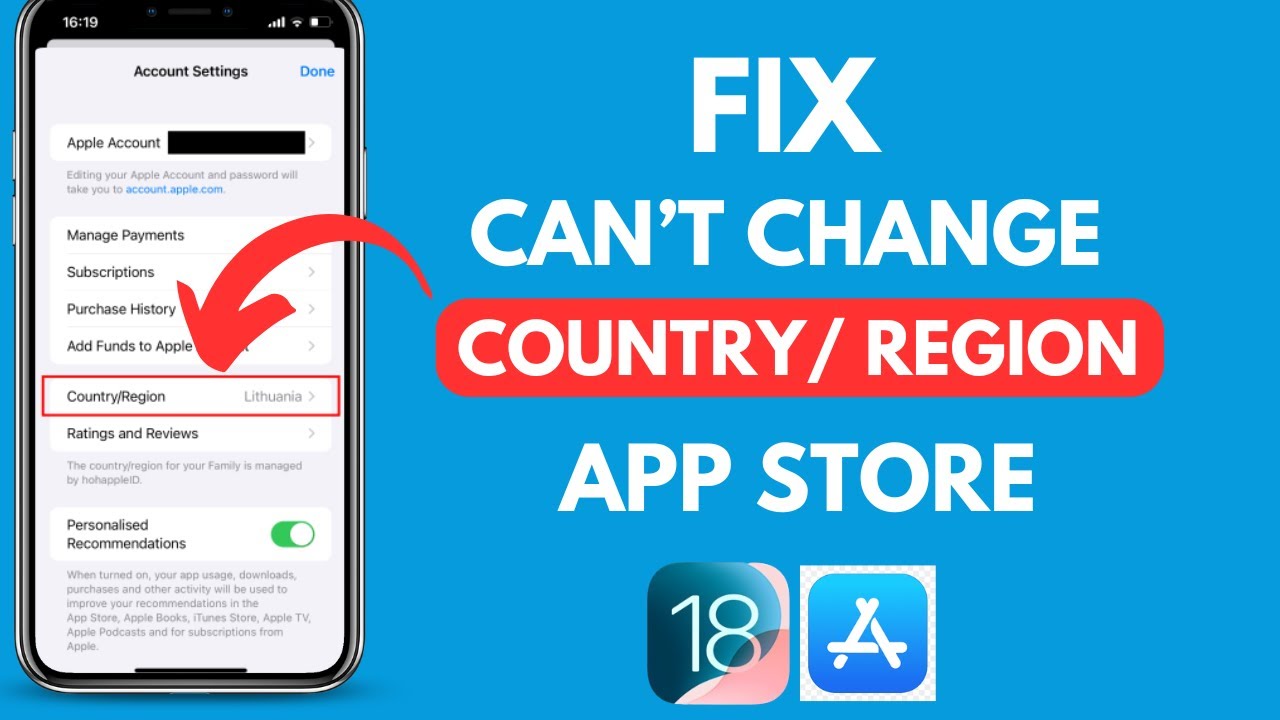 How To Fix Can't Change Country/Region App Store | iPhone | iOS 18 ...