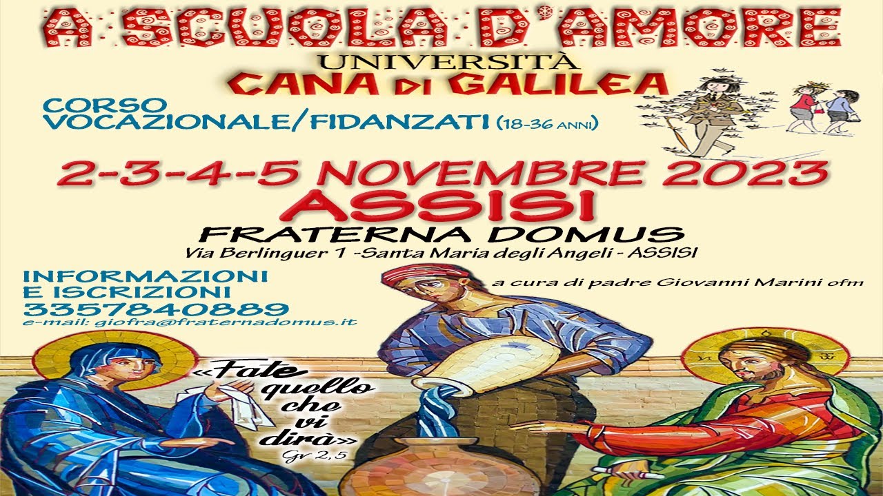 A Scuola d'Amore - Corso di padre Giovanni Marini ad Assisi - YouTube