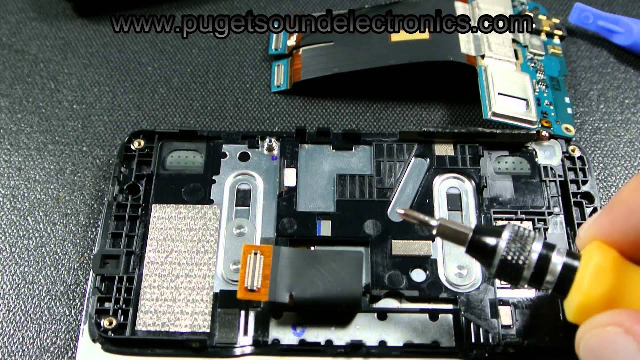 How to disassemble/ take apart At&t HTC Surround T8788 - YouTube