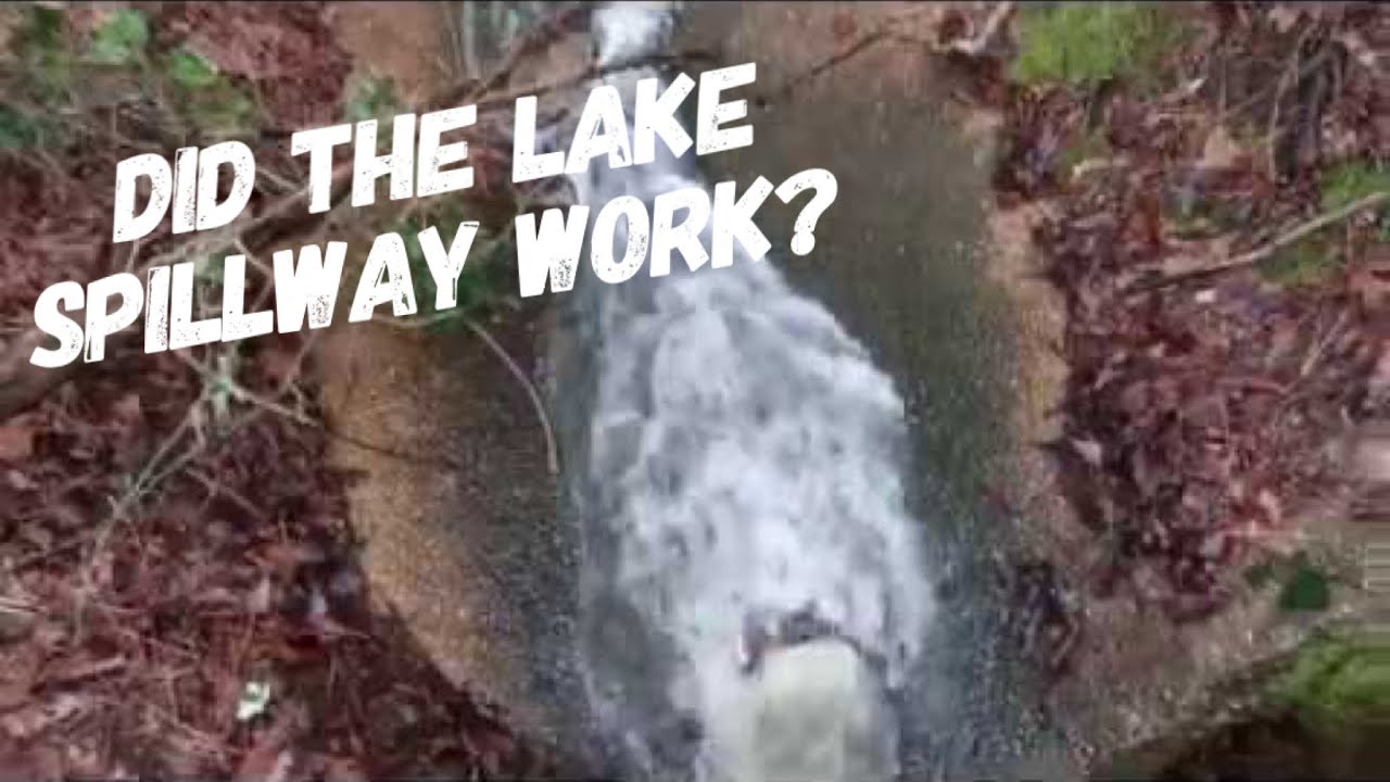 Updates & checking the lake spillway after the storm - YouTube