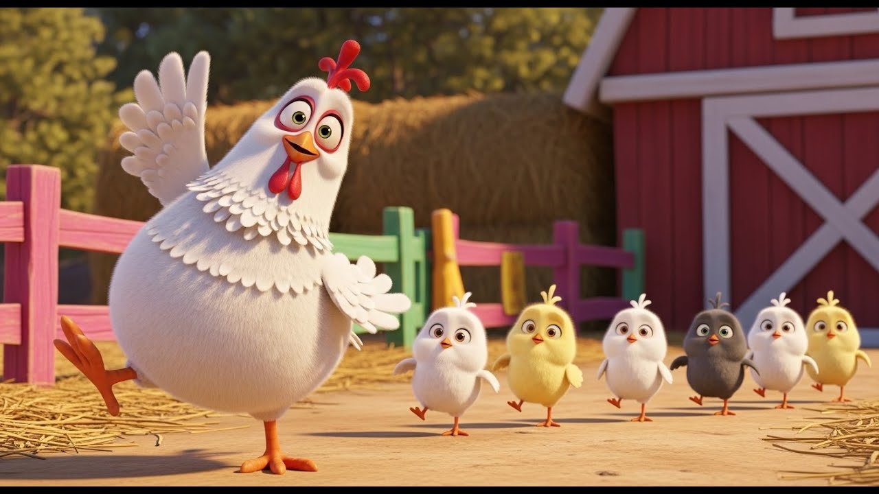 Six Little Color Chicks Parade! Counting Song for Kids - YouTube
