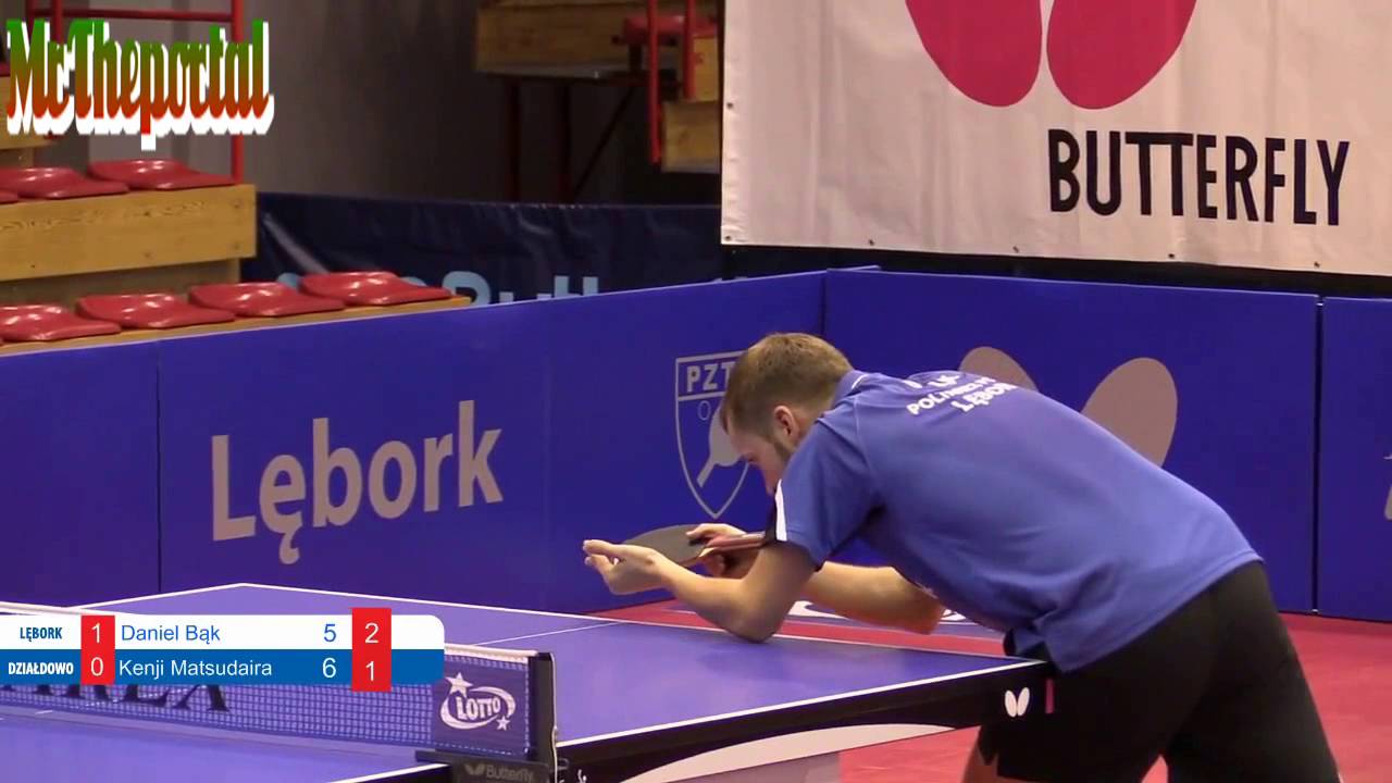 Table Tennis Polish Superliga 2016/17 - Daniel Bak Vs Kenji Matsudaira ...