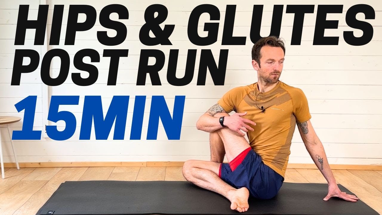 Post Run Stretch for Hips & Glutes - YouTube