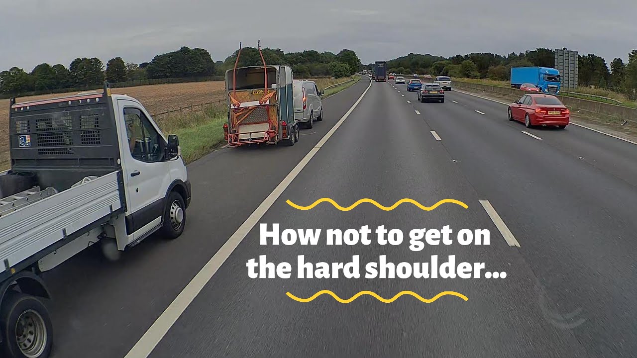 How not to get on the hard shoulder... 🤦‍♂️ - YouTube