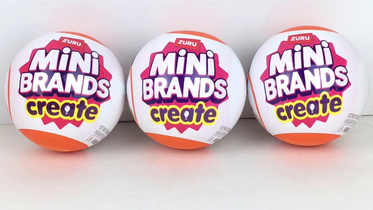 Mini Brands CREATE Master Chef DIY Mini Food Craft Capsules Unboxing ...