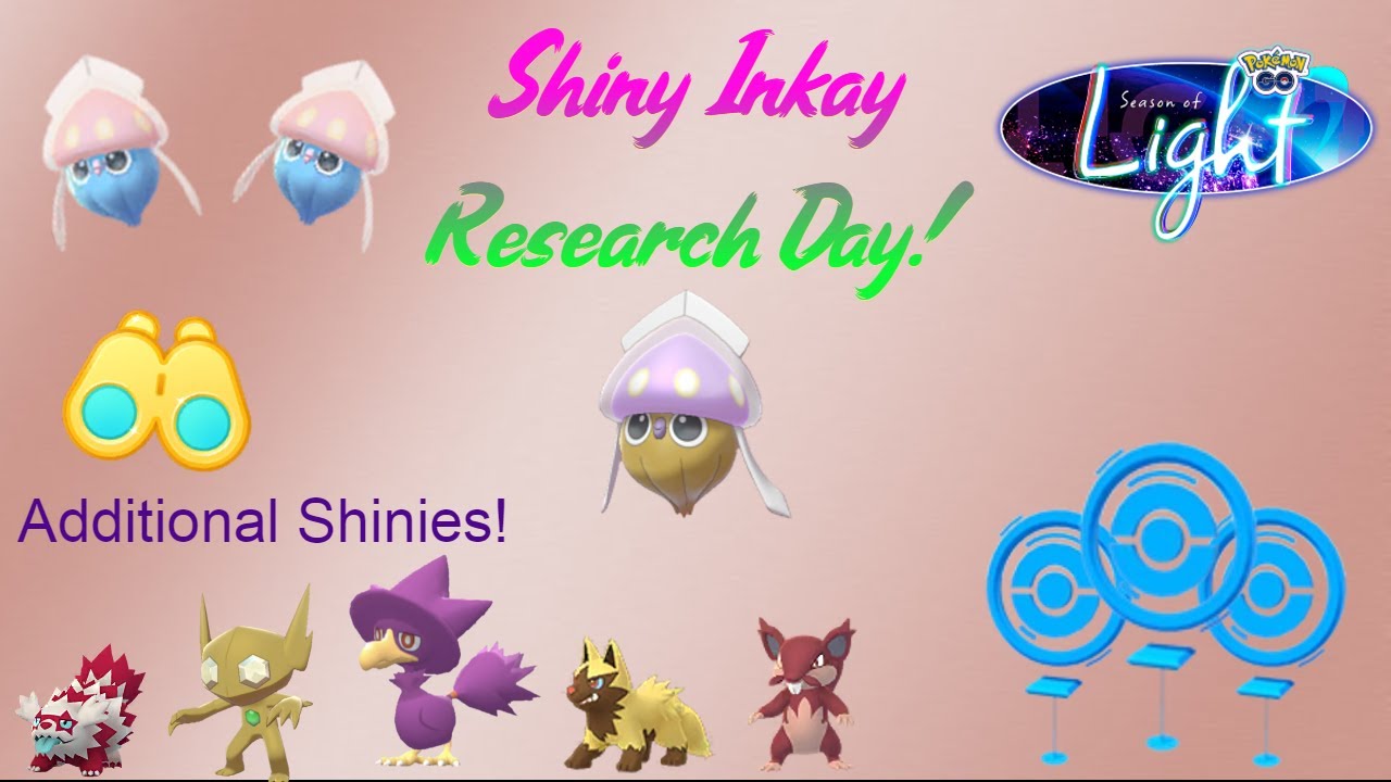 Shiny Inkay Research Day In Pokémon GO! - YouTube
