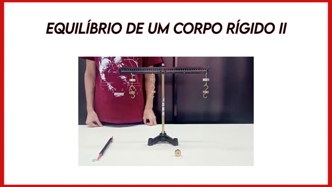 Experimentando: Equilíbrio de um corpo rígido II / Equilibrium of a ...