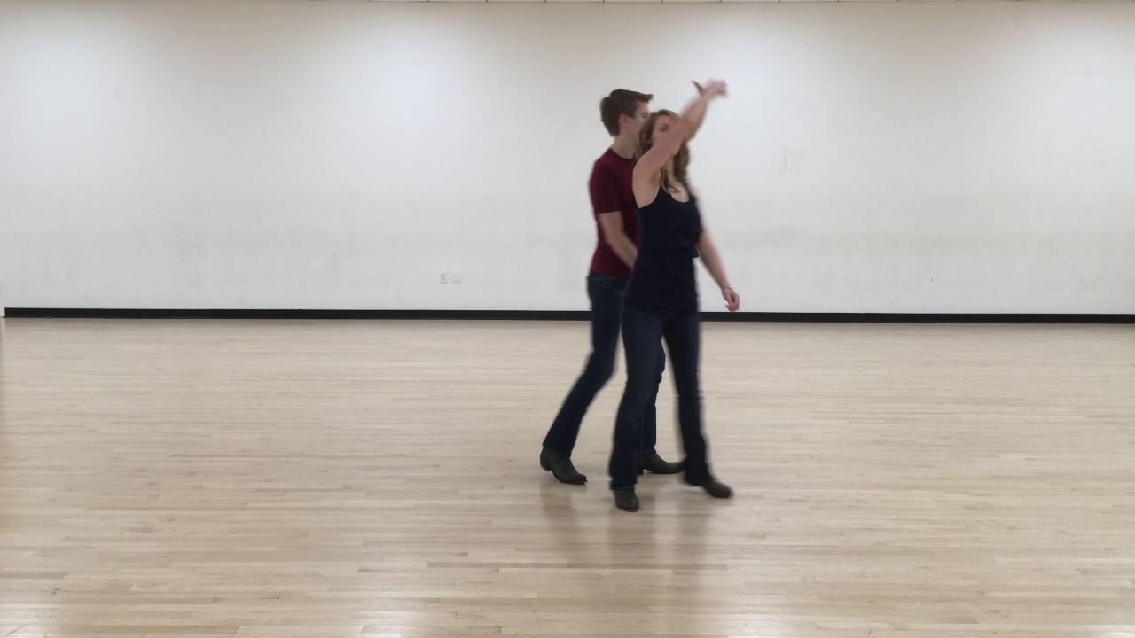 Country Swing - Inside Turn with Lead's Free Spin - YouTube