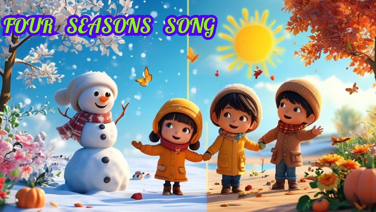 "Four Seasons Song – Fun and Educational Animated Song for Kids!" | # ...