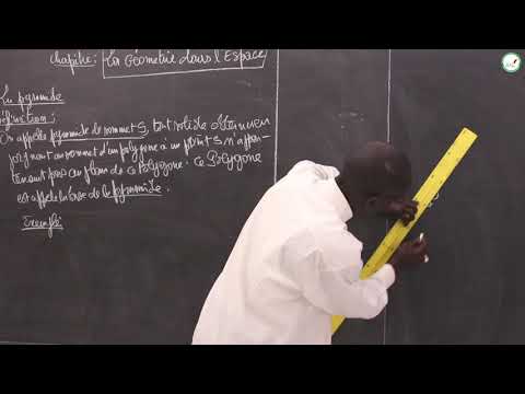 Cours - Troisième - Mathématiques : La géométrie dans l'espace / M. Diop