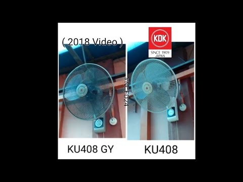 ( 2018 Video ) KDK " KU408 GY " & " KU408 " Wall Fan in a Government ...