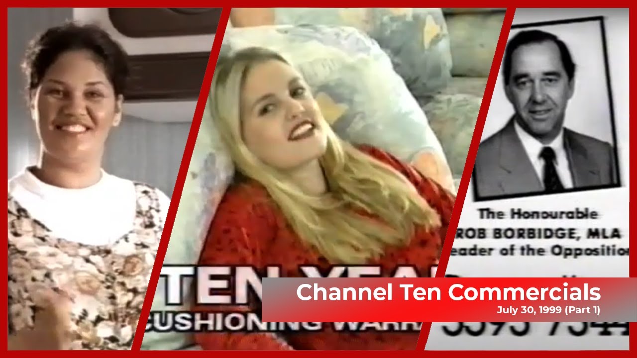 Channel Ten Commercials (July 30, 1999) Part 1 - YouTube