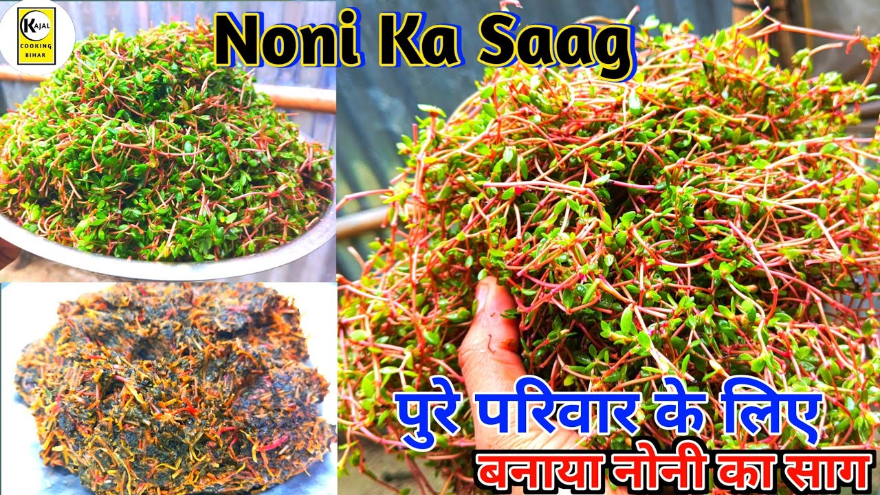नोनी साग | noni saag recipe | saag recipe | jitiya special | - YouTube
