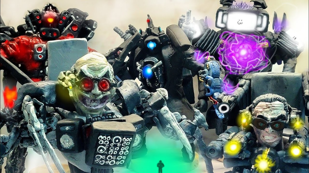 [SKIBIDI TOILET 1st anniversary special] TITAN TRIO & EVIL TOILETS Clay ...