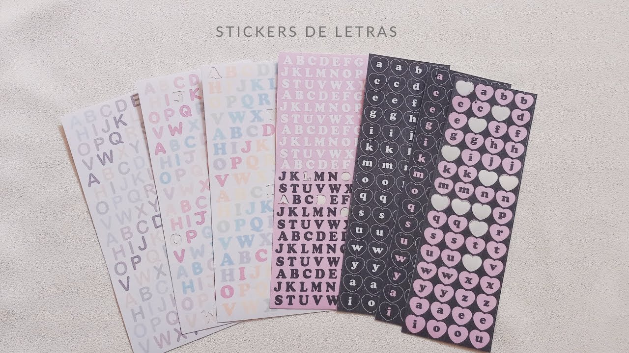 DIY Stickers de letras + plantillas para imprimir - YouTube