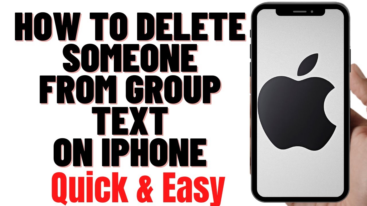 HOW TO DELETE SOMEONE FROM GROUP TEXT ON IPHONE YouTube HOW TO DELETE SOMEONE FROM GROUP TEXT ON IPHONE YouTube